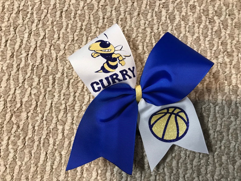 Monogram Glitter Basketball Cheer Bow cheer Bow Monogram - Etsy