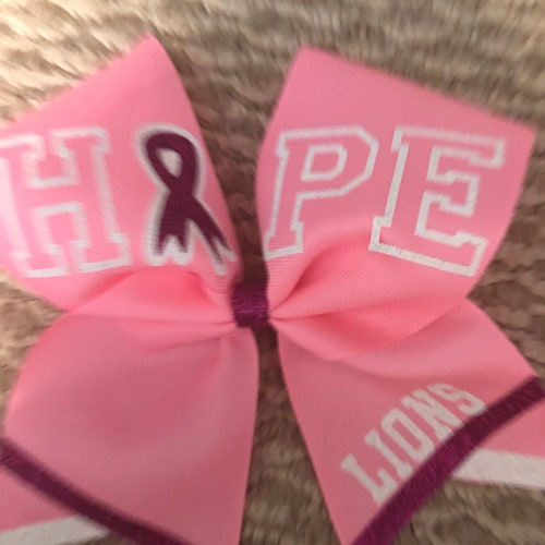 Cancer Awareness Cheer Bow - Etsy