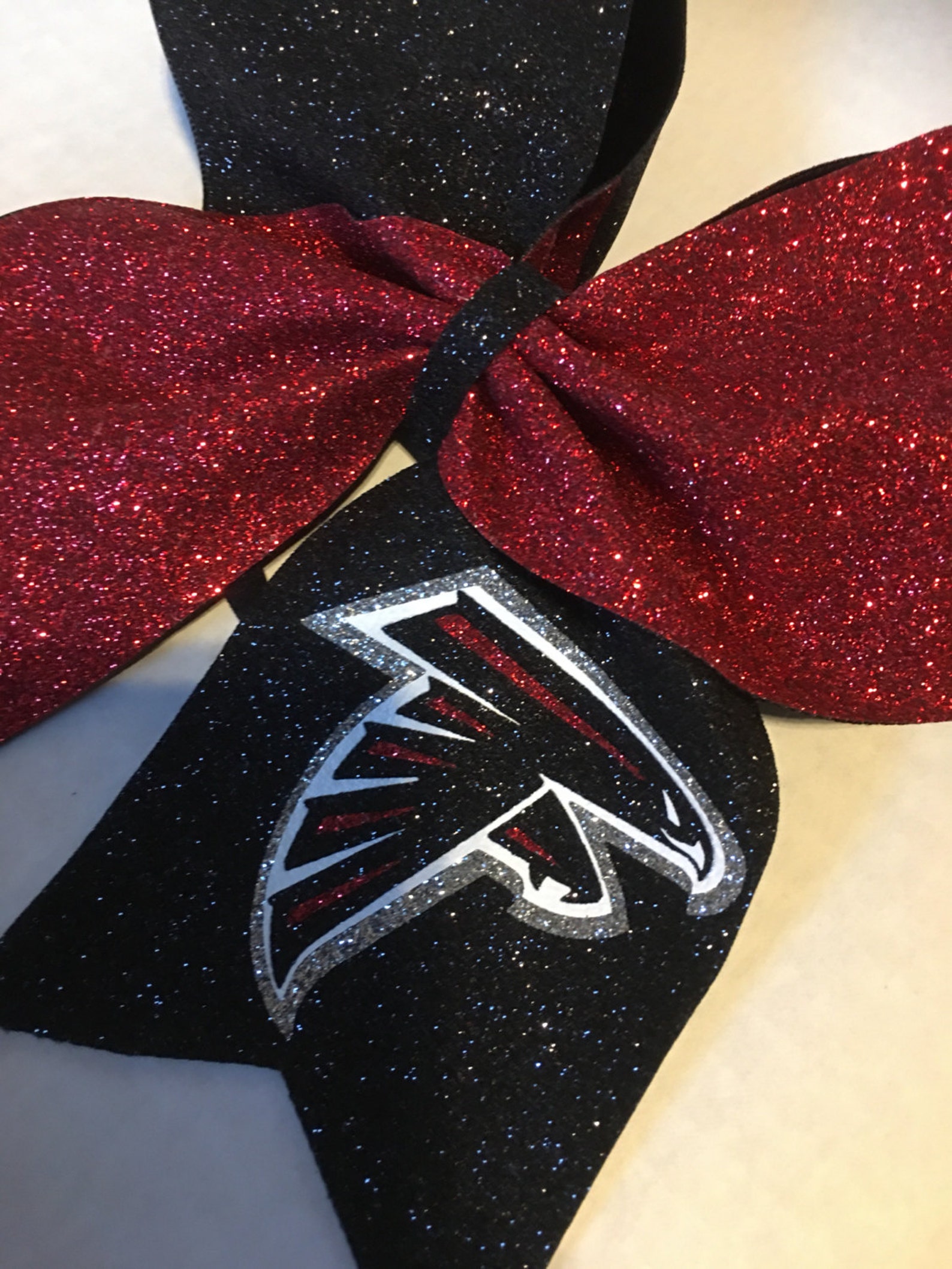 Falcons Cheer Bows- Atlanta Cheer Bow- Cheer Bow- Red and Black Cheer ...