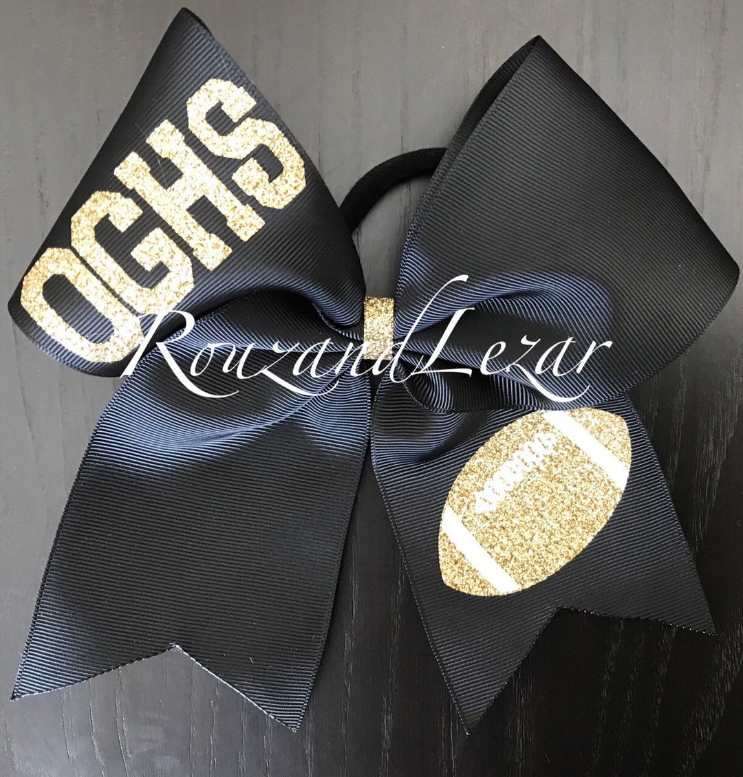 Monogram Glitter Cheer Bow -cheer Bow- Monogram Cheer Bow ...