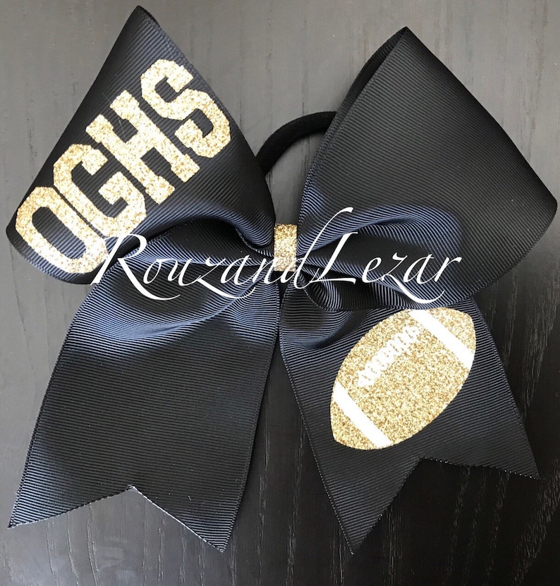 Monogram Glitter Cheer Bow Cheer Bow monogram cheer bow | Etsy