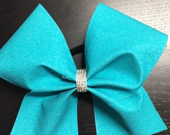 Teal Cheer Bow - Etsy