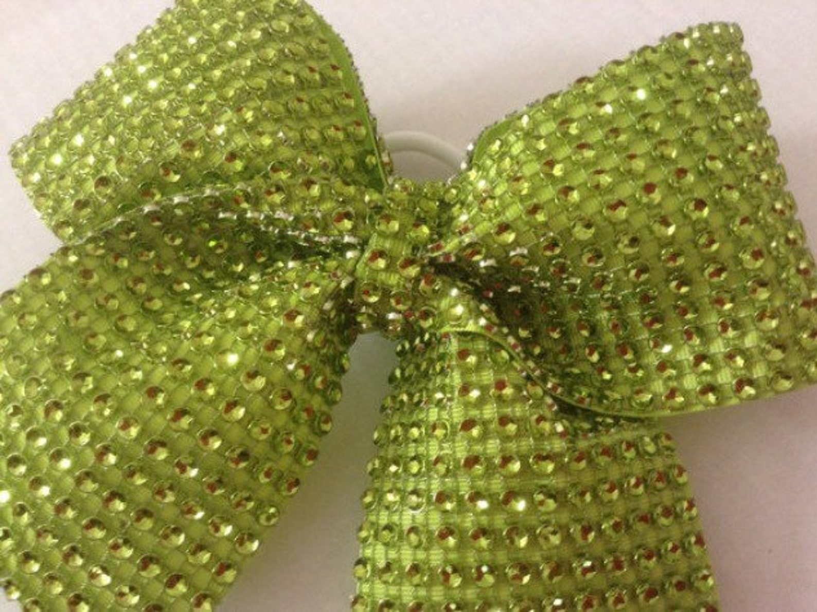 Cheer Bow Rhinestones Lime Green Cheer Bow Rhinestones Cheer | Etsy