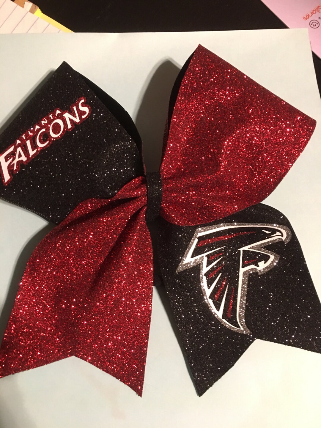 Falcons Cheer Bows- Atlanta Cheer Bow- Cheer Bow- Red and Black Cheer ...