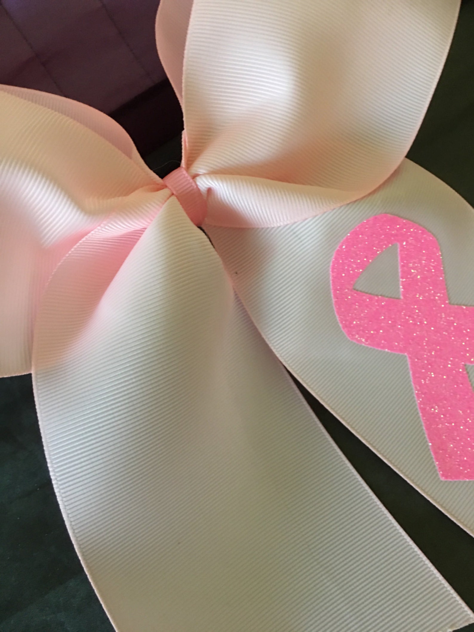 Pink Breast Cancer Cheer Bow - Etsy