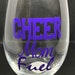 Cheer Mom Fuel Wine Glass-cheer Mom Wine Glass-personalized - Etsy