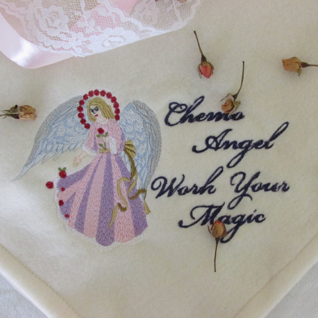 Chemo Comfort Embroidered Angel Blanket/throw - Etsy