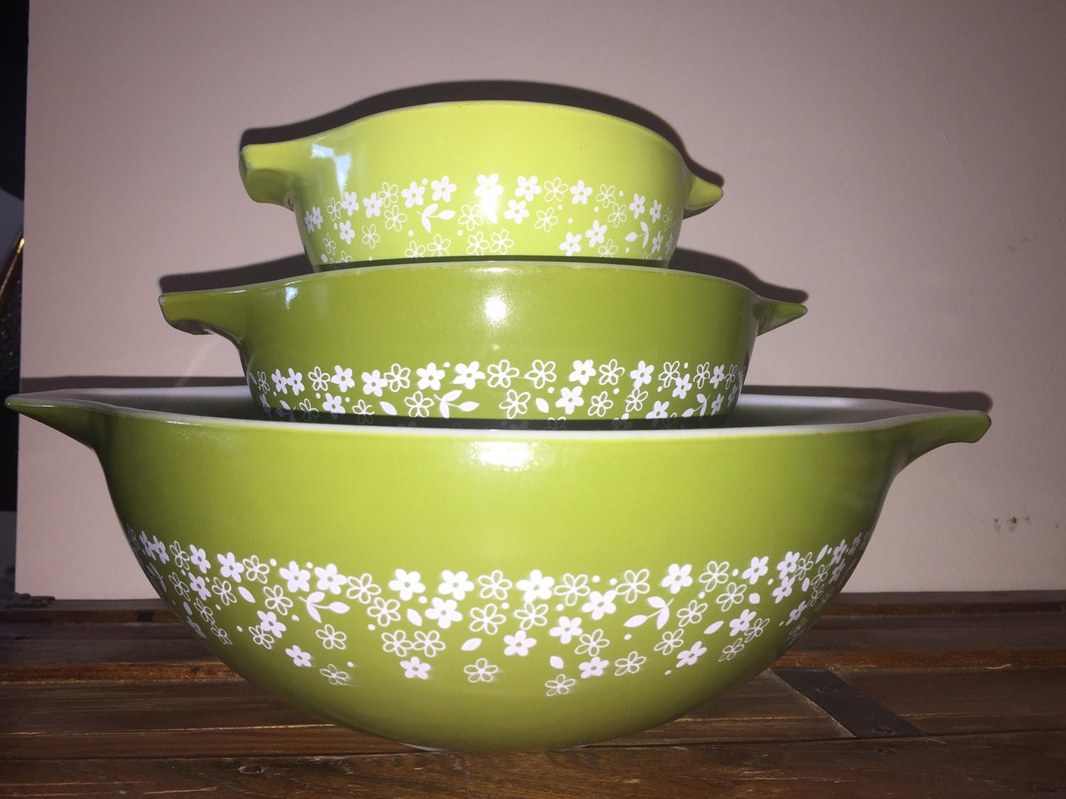 Vintage Pyrex Spring Blossom redesign pattern set of 3 | Etsy
