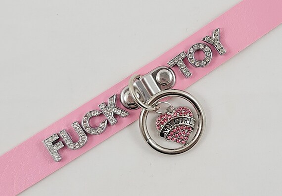Fuck Toy Rhinestone Mature Bdsm Collar Fetish Kinky Ddlg Adult Etsy