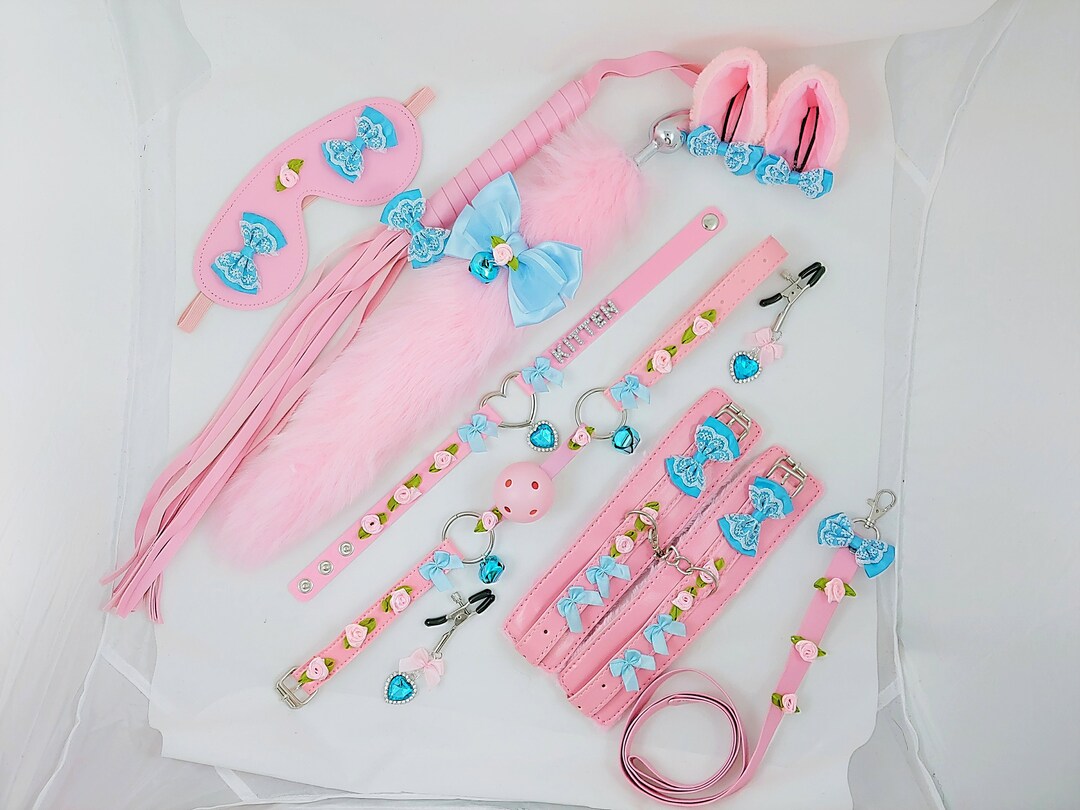 Deluxe Luxury Pink and Blue Kitten Bdsm Playset Petplay - Etsy
