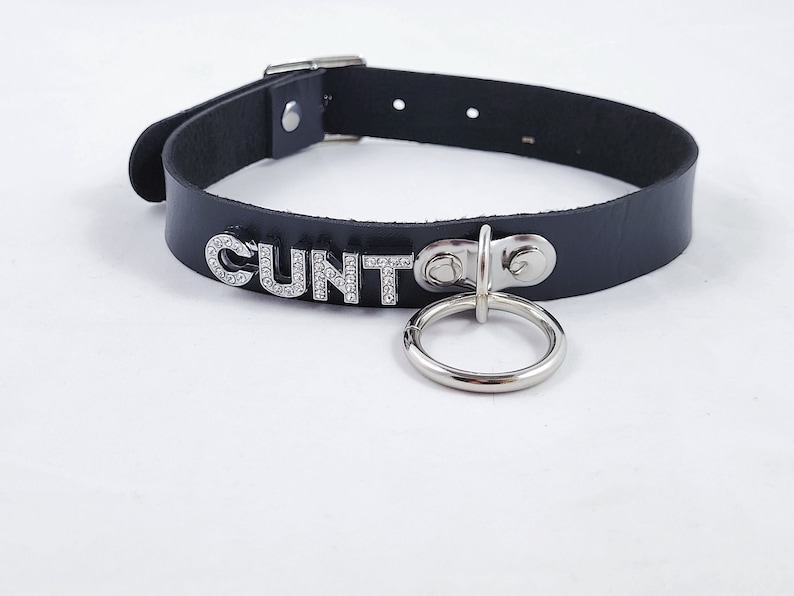 Cunt Abdl Rhinestone Mature Bdsm Collar Fetish Kinky Ddlg Etsy Australia