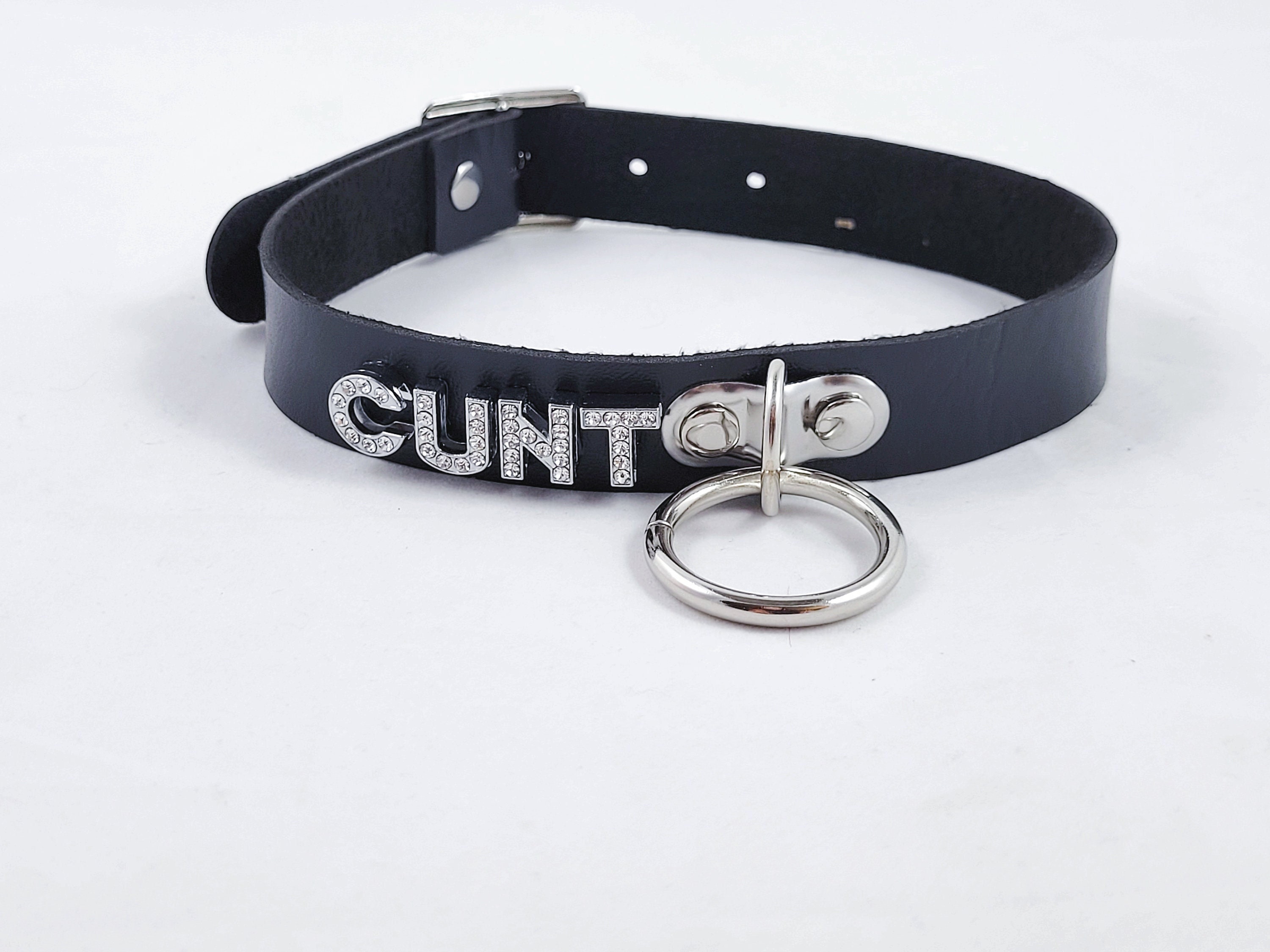Cunt Abdl Rhinestone Mature Bdsm Collar Fetish Kinky Ddlg Etsy Australia