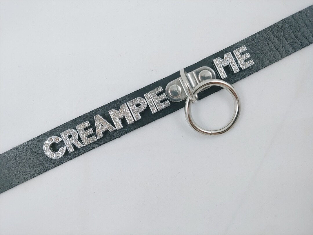 Creampie Me Abdl Rhinestone Mature Bdsm Collar Fetish Kinky Etsy