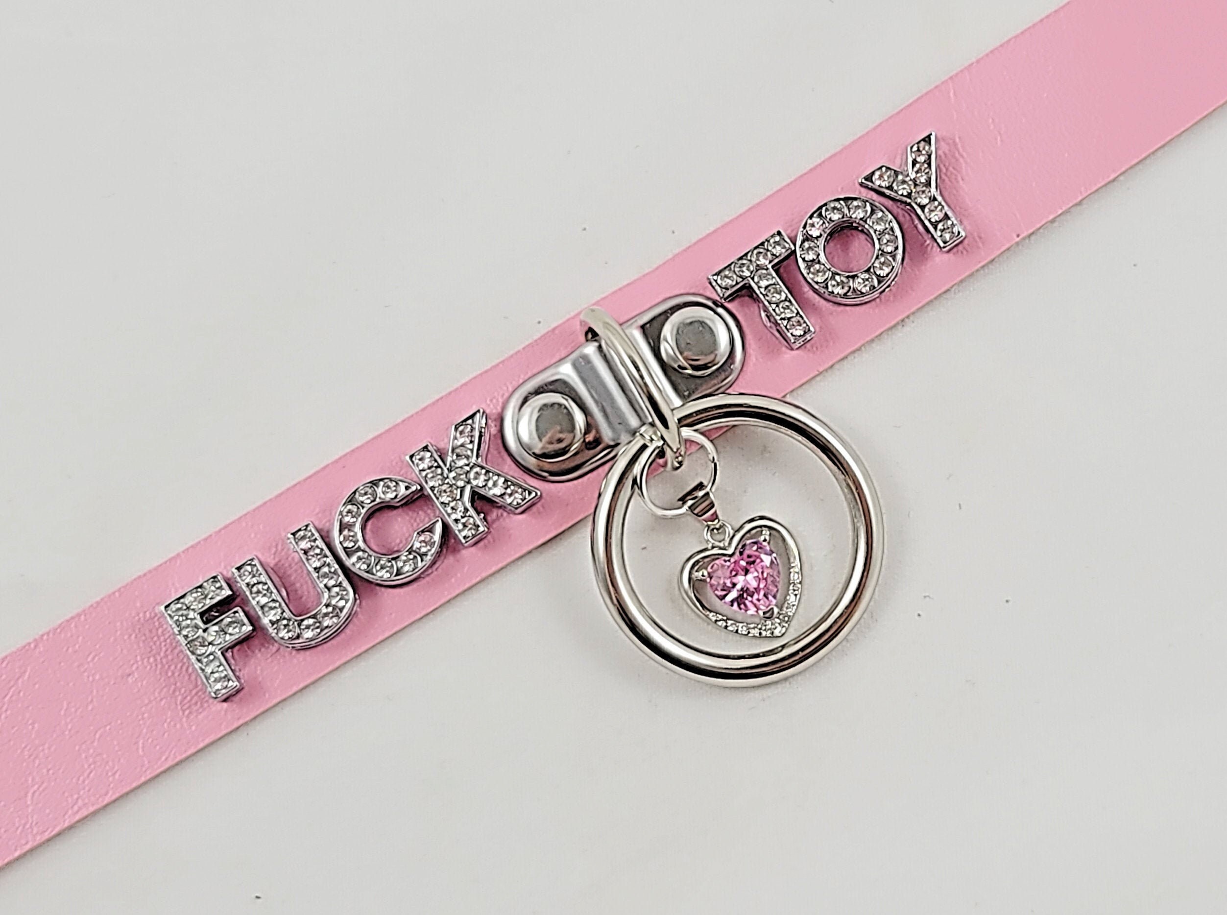 Fuck Toy Rhinestone Mature Bdsm Collar Fetish Kinky Ddlg Adult Etsy