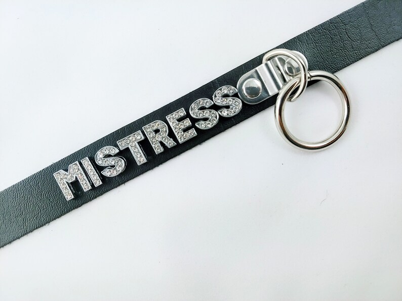 Mistress Abdl Rhinestone Mature Bdsm Collar Fetish Kinky Ddlg Etsy Canada
