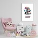 Reading Corner Gnome Digital Wall Art, Kids Room Decor, Reading Nook ...