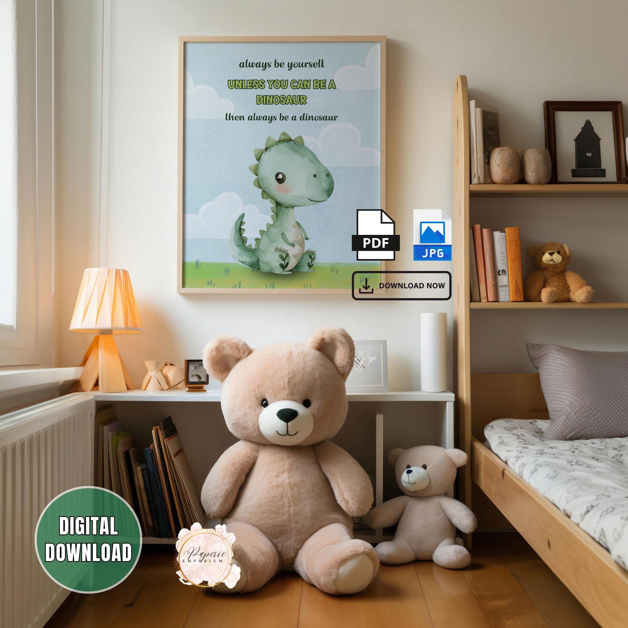 Dinosaur Art Print, Dinosaur Wall Art, Dinosaur Gift, Dinosaur Nursery ...