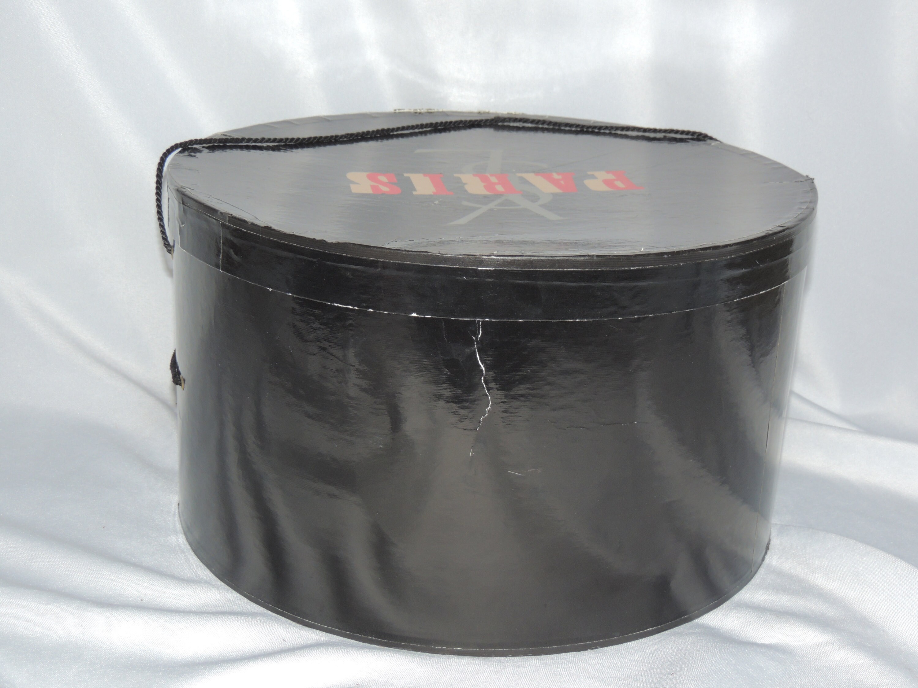 Rare!!! Vintage Yves St. Laurent YSL Large Black Designer Hat Box With ...