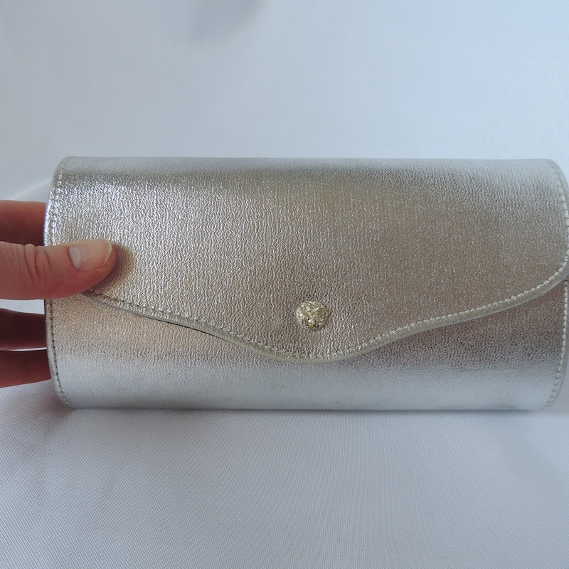Silver Clutch Bag - Etsy
