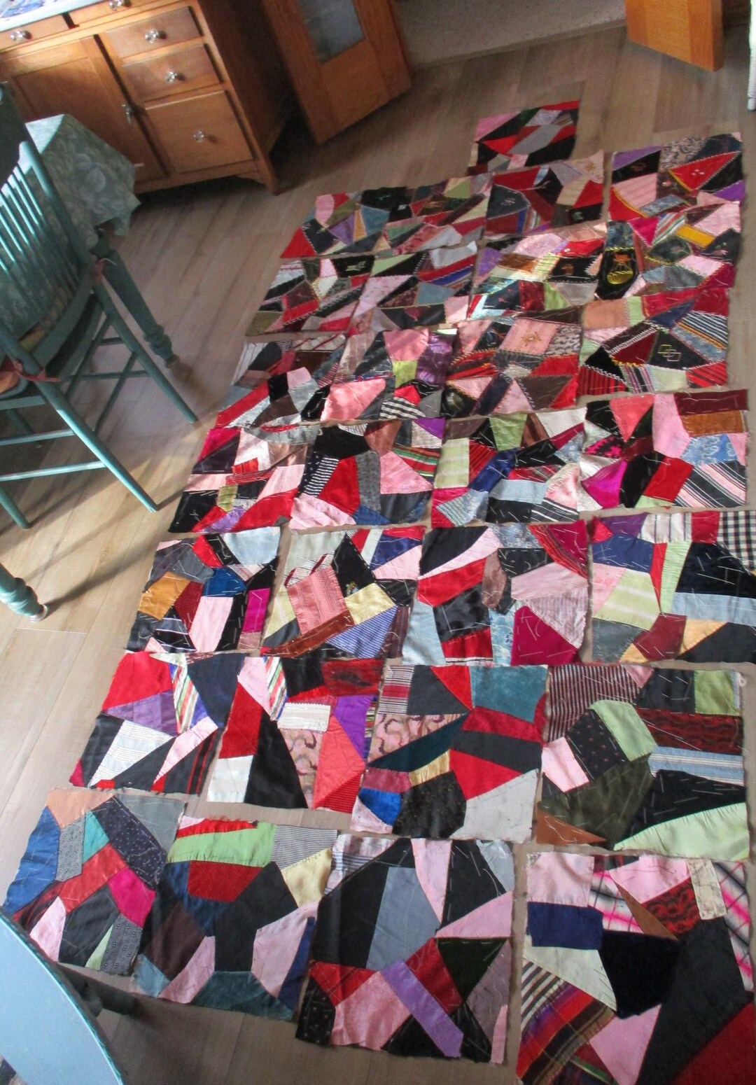 LOT of 30 LARGE Crazy Quilt Squares 13" X 12" 1930's WOW - Etsy