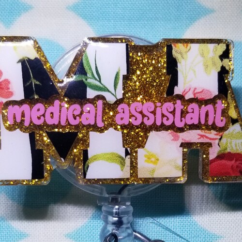 CMA Acrylic Badge Reel Certified Medical Assistant Badge Reel - Etsy