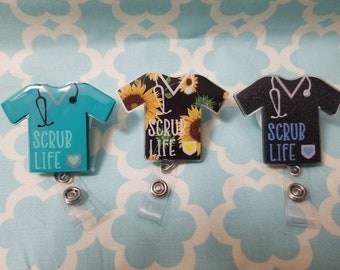 Scrub Life Badge Reel - Etsy
