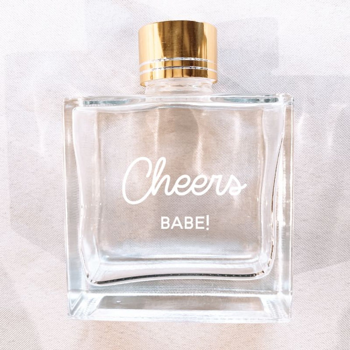 Cheers Glass Water Bottle For Bridesmaids Cheers Glass Water Etsy