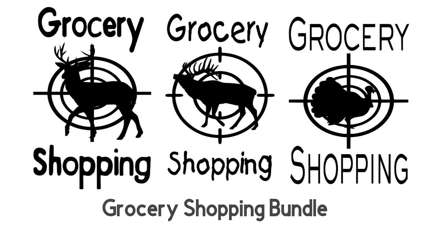 Grocery Shopping SVG - Etsy