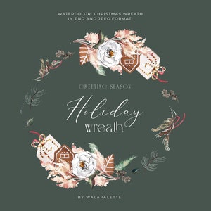 Holiday Clipart Watercolor Christmas Borders Watercolor Clipart Winter ...