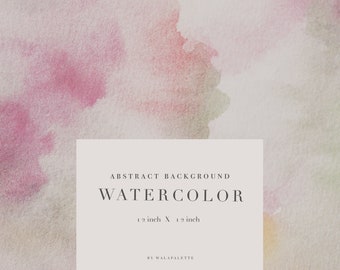 Abstract and Artistic Digital Paper Watercolor Pattern Modern Art Pink ...