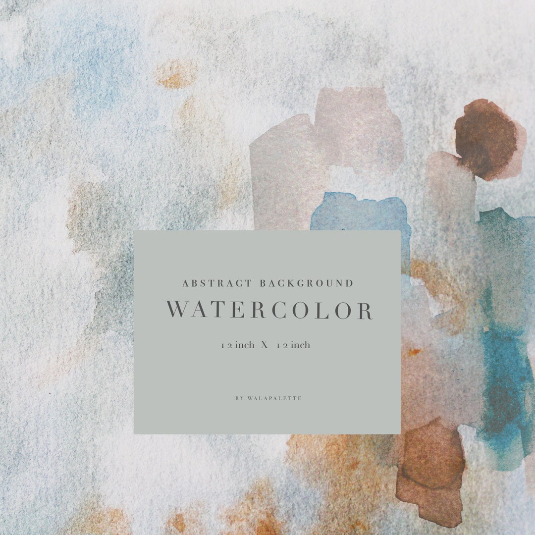Abstract Watercolor Digital Paper Artistic Textured Background Digital ...