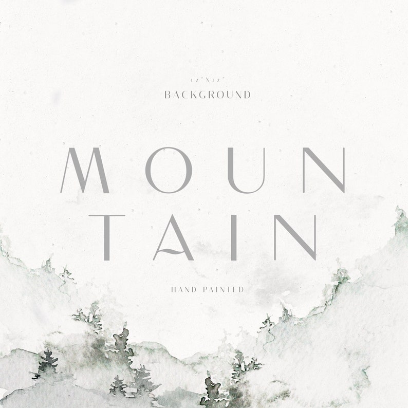 Landscape Clipart Mountain Clipart Watercolor Textures Website ...