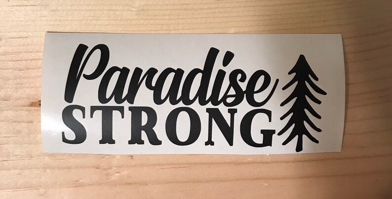 Paradise California Decal FREE SHIPPING Camp Fire Decal | Etsy