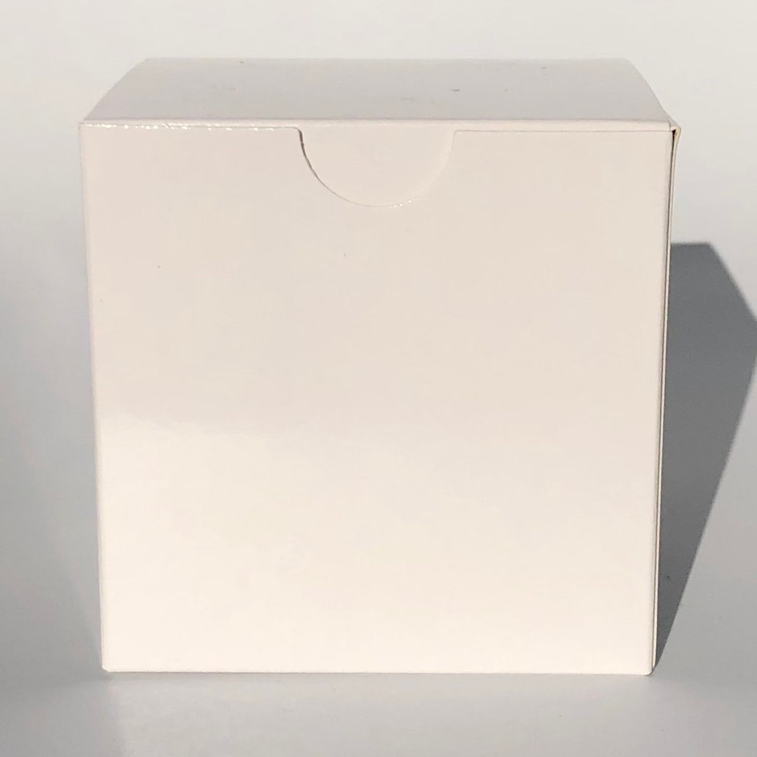 White Glossy Gift Boxes, Party Favor Box, Cube Box 3x3x3, Packaging ...
