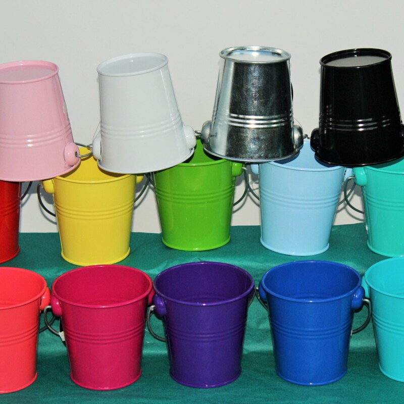 Metal Buckets for Wedding - Etsy