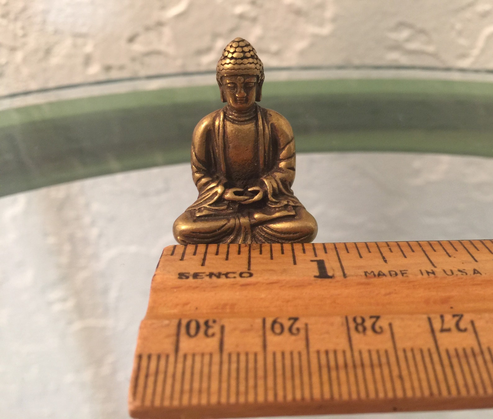 Mini Brass Pocket/travel Buddha. 1 X 3/4 Thoughtful Unisex Gift in Gift ...