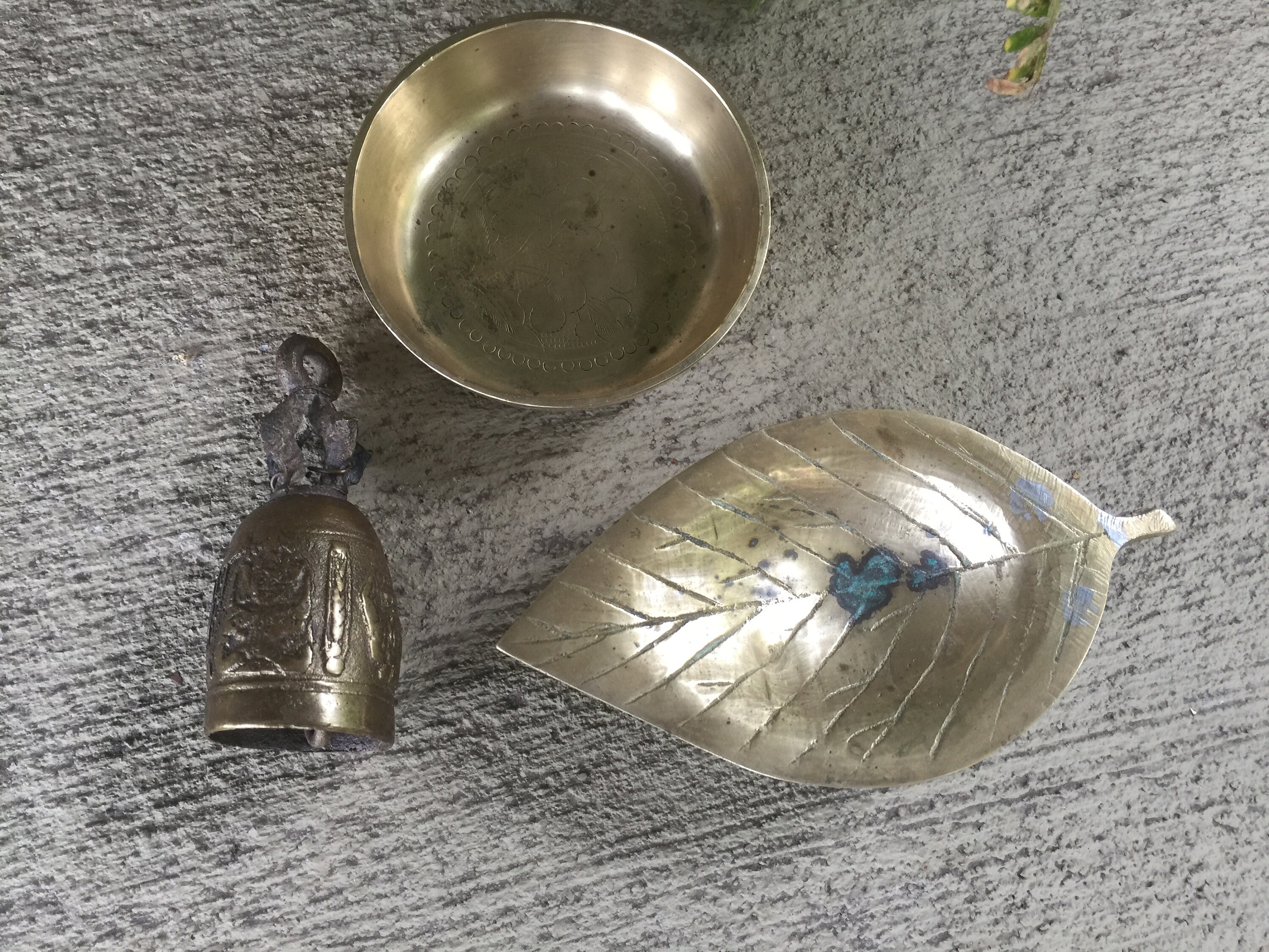 3 Small Vintage Brass Objects. 1 Little Old/Antique Rustic | Etsy