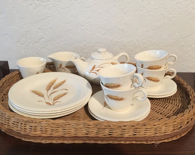 Rare Early 1940's Complete 16 Piece Child's Tea Set. Edwin M. Knowles ...