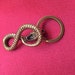 Brass Snake Key Ring/chain. Unisex Gift. Fabric Bag Included. - Etsy