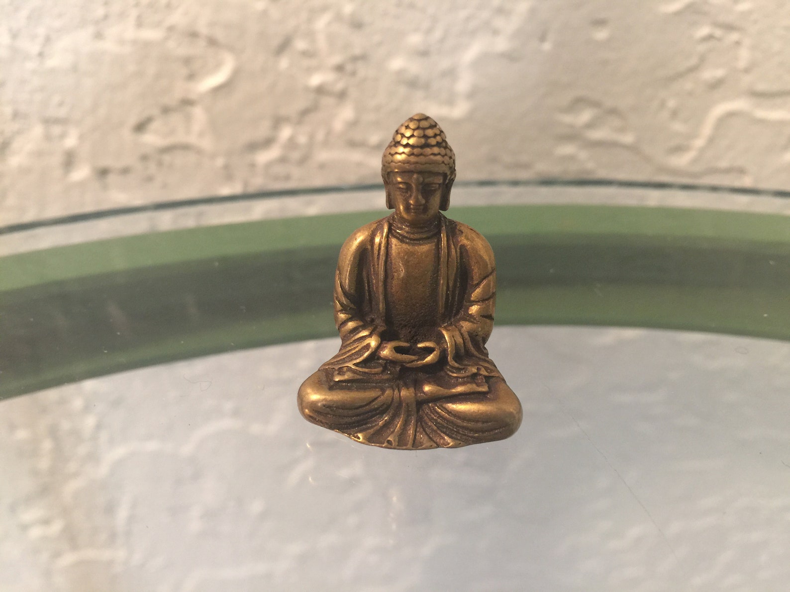 Mini Brass Pocket/travel Buddha. 1 X 3/4 Thoughtful Unisex Gift in Gift ...