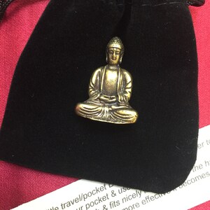 Mini Brass Pocket/travel Buddha. 1" X 3/4" Thoughtful Unisex Gift in ...