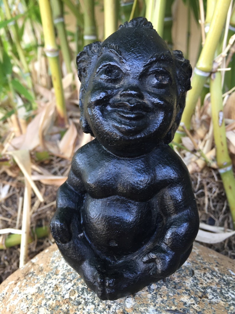 Vintage Happy Menehune Lava Figure. Hawaiian Good Luck Symbol | Etsy