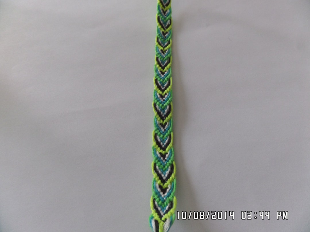 Leaves Pattern Friendship Bracelet - Etsy