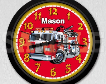 Fire Truck Clock | Etsy