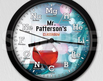Science Wall Clock | Etsy