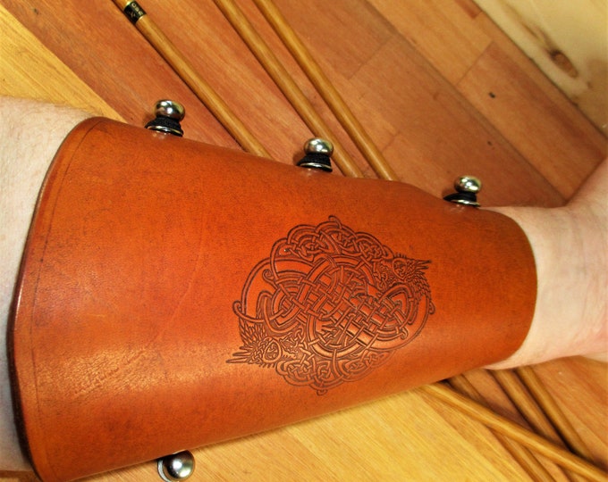 Traditional Archery Arm Guard, Bracer Personalized Name Leather . Sport ...