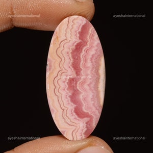Natural 46.50 Cts Rhodochrosite Cabochon, Pink Oval Rhodochrosite ...