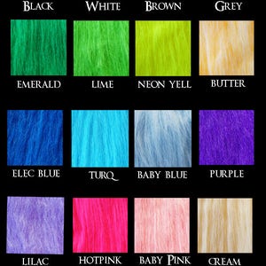 Fluffy Furry Leg Warmers SLASHED Knots Neon Plain Faux Fur Lots of ...