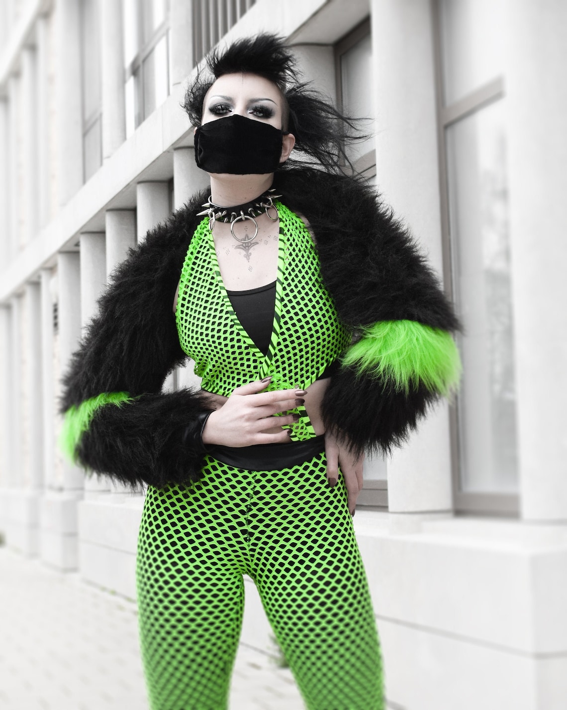 Fluffy Furry Shrug Jacket Coat Neon Plain Faux Fur Lots of - Etsy UK