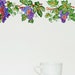 Wall Decals Grape 4-set, Juicy Grape Clusters Decals, Kitchen Decor ...